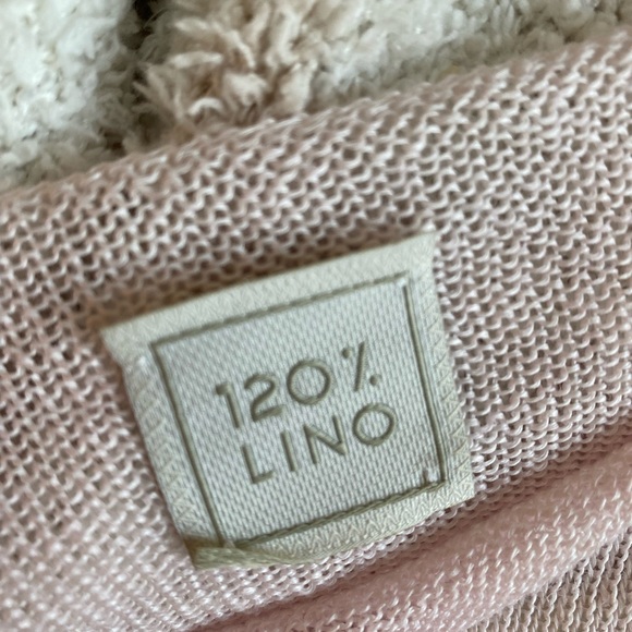 Tops | 12 Lino Light Pink Knit Linen Top | Poshmark